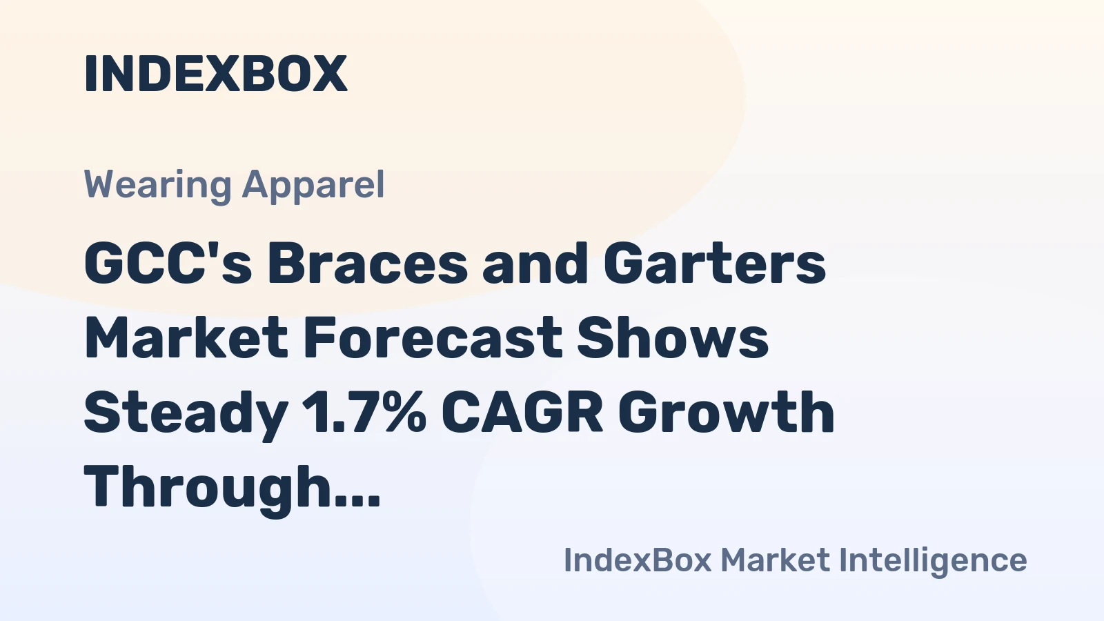 GCC's Braces and Garters Market Forecast Shows Steady 1.7% CAGR Growth Through 2035