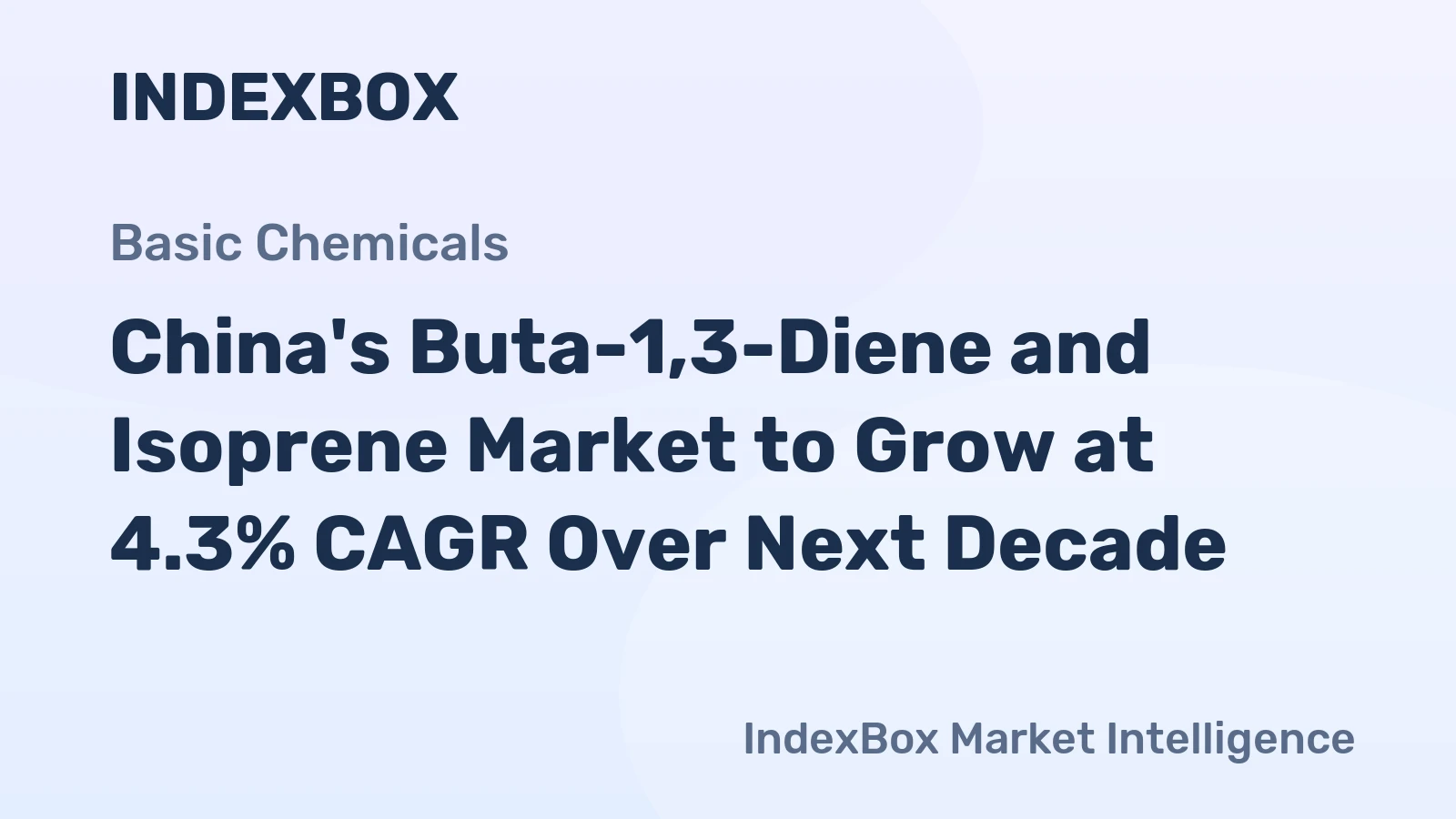 China's Buta-1,3-Diene and Isoprene Market to Grow at 4.3% CAGR Over Next Decade