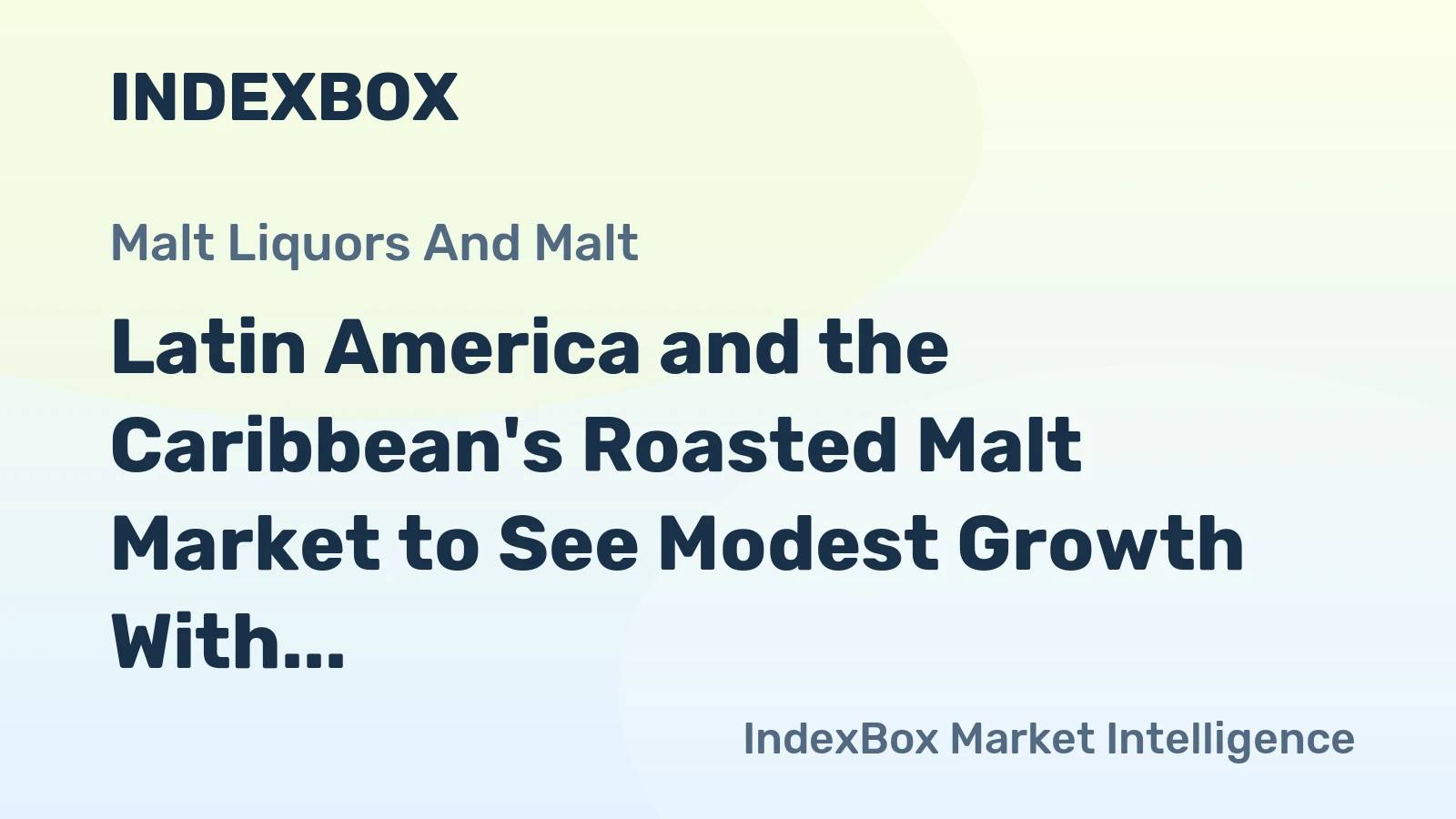 Latin America and the Caribbean's Roasted Malt Market to See Modest Growth With 04% Volume CAGR Through 2035