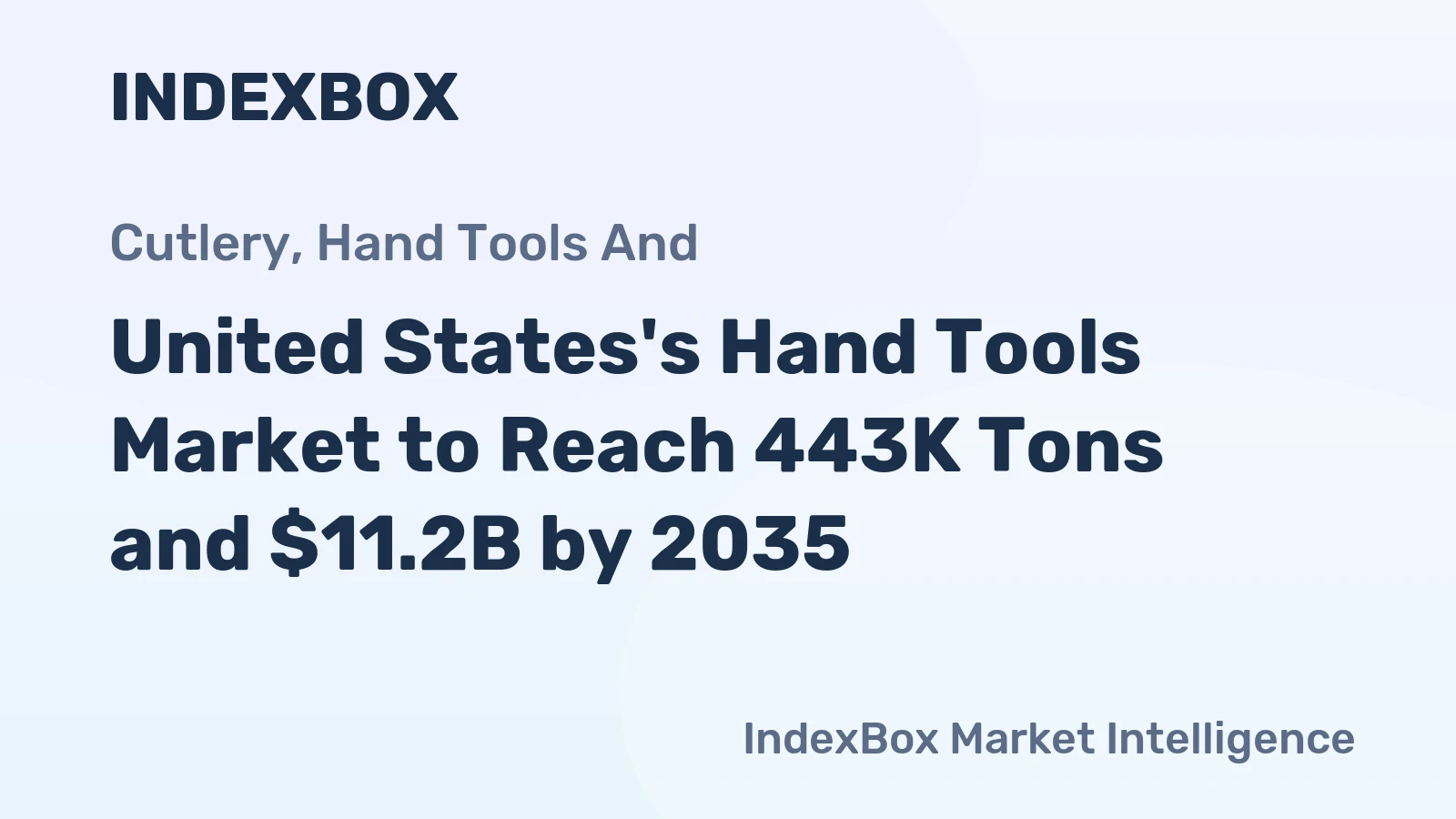 United States's Hand Tools Market to Reach 443K Tons and $11.2B by 2035