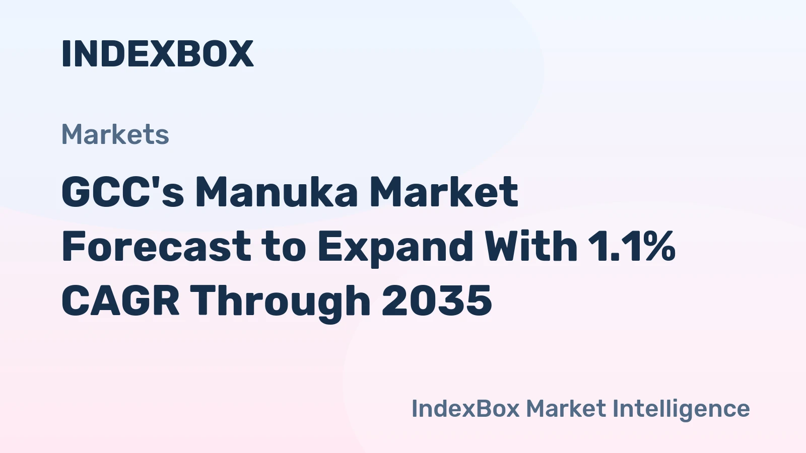 GCC's Manuka Market Forecast to Expand With 1.1% CAGR Through 2035