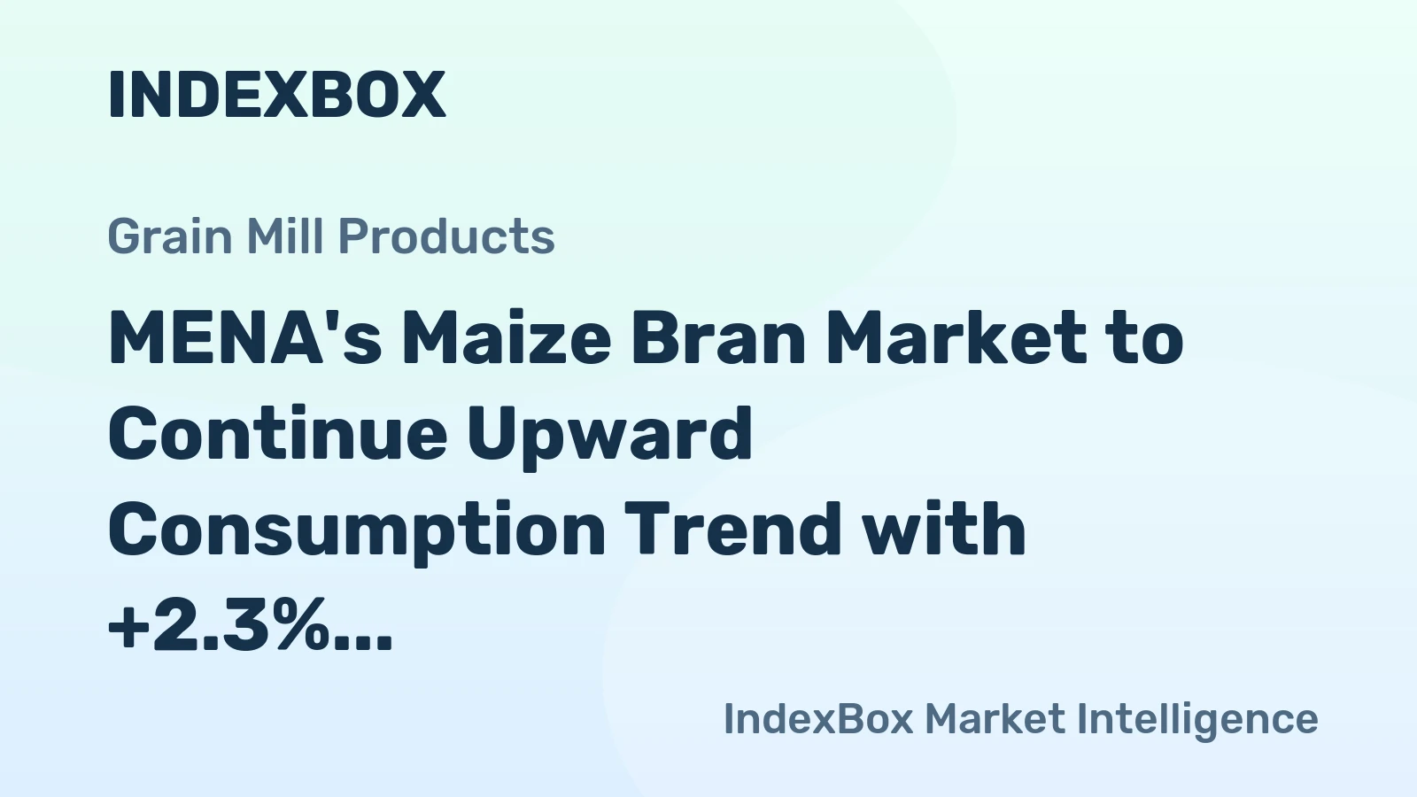 MENA's Maize Bran Market to Continue Upward Consumption Trend with +2.3% CAGR, Reaching $677M by 2035