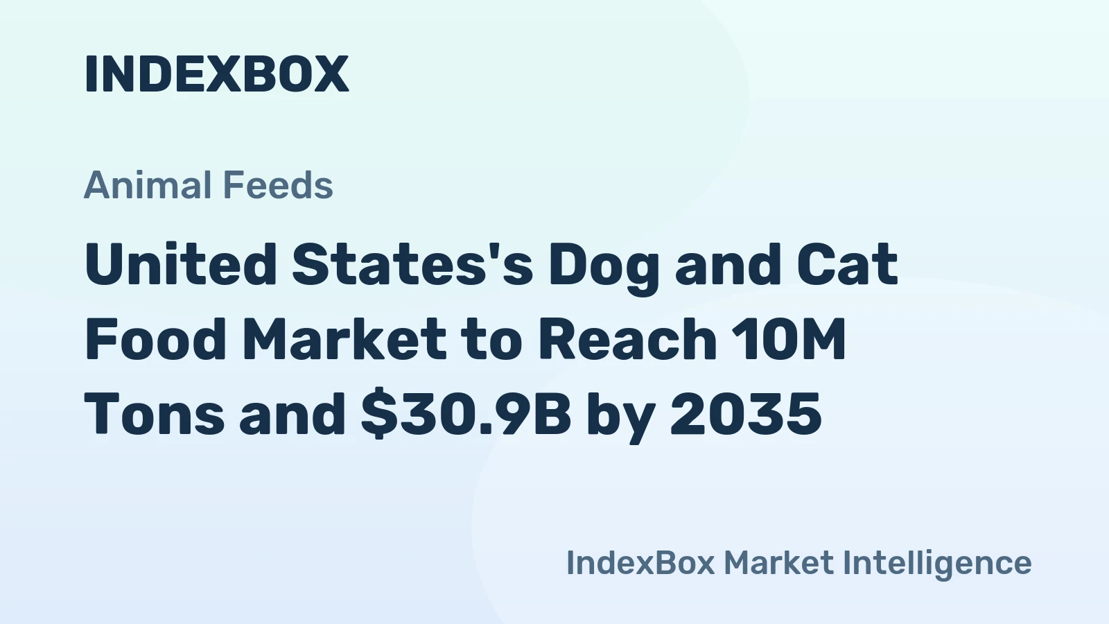 United States's Dog and Cat Food Market to Reach 10M Tons and $30.9B by 2035