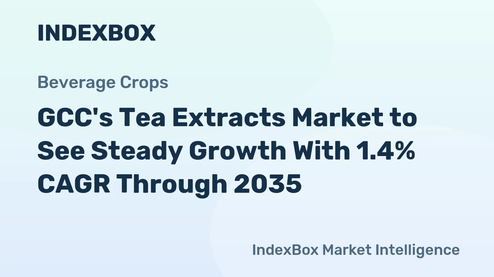 GCC's Tea Extracts Market to See Steady Growth With 1.4% CAGR Through 2035