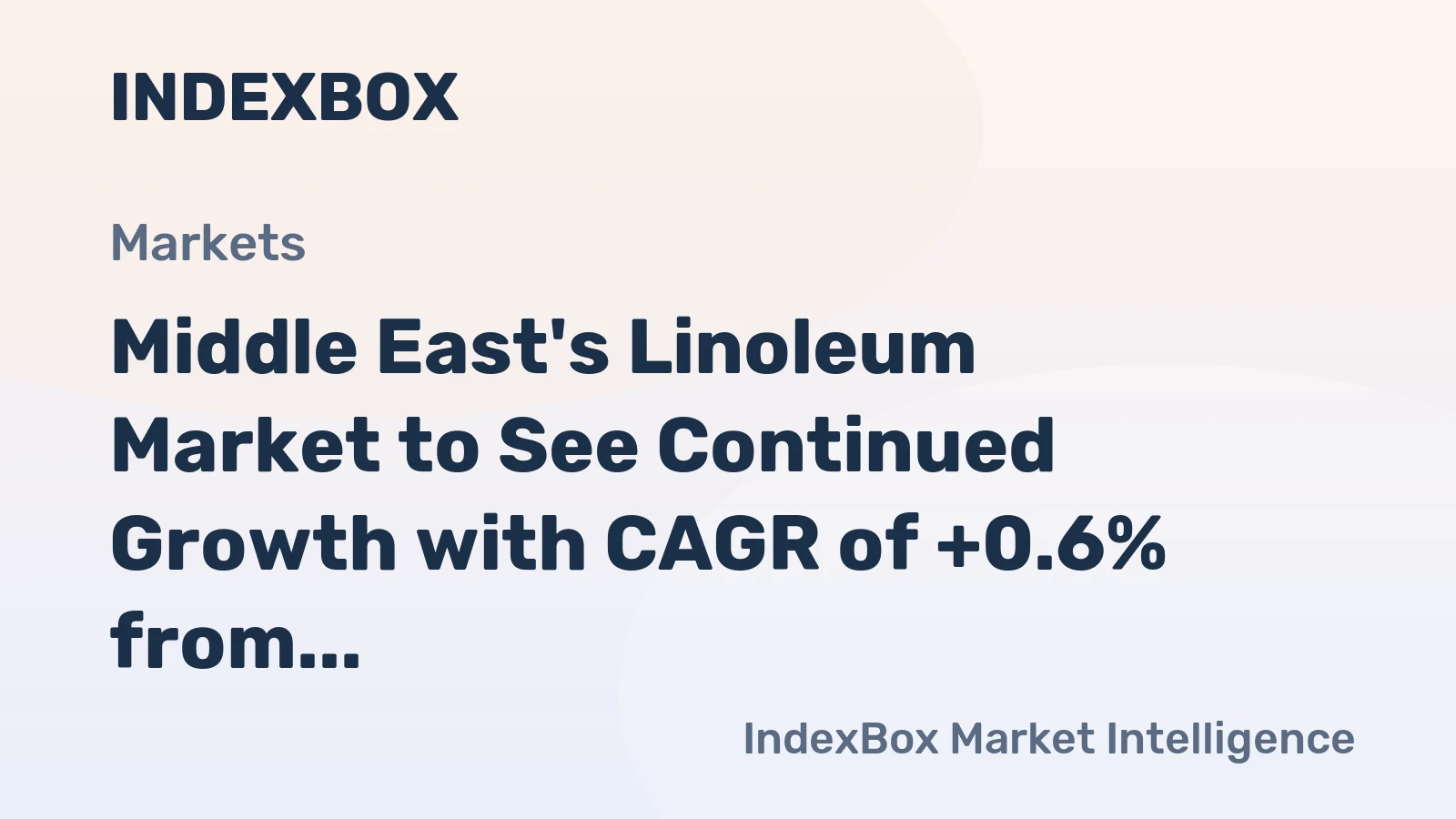 Middle East's Linoleum Market to See Continued Growth with CAGR of +0.6% from 2024 to 2035