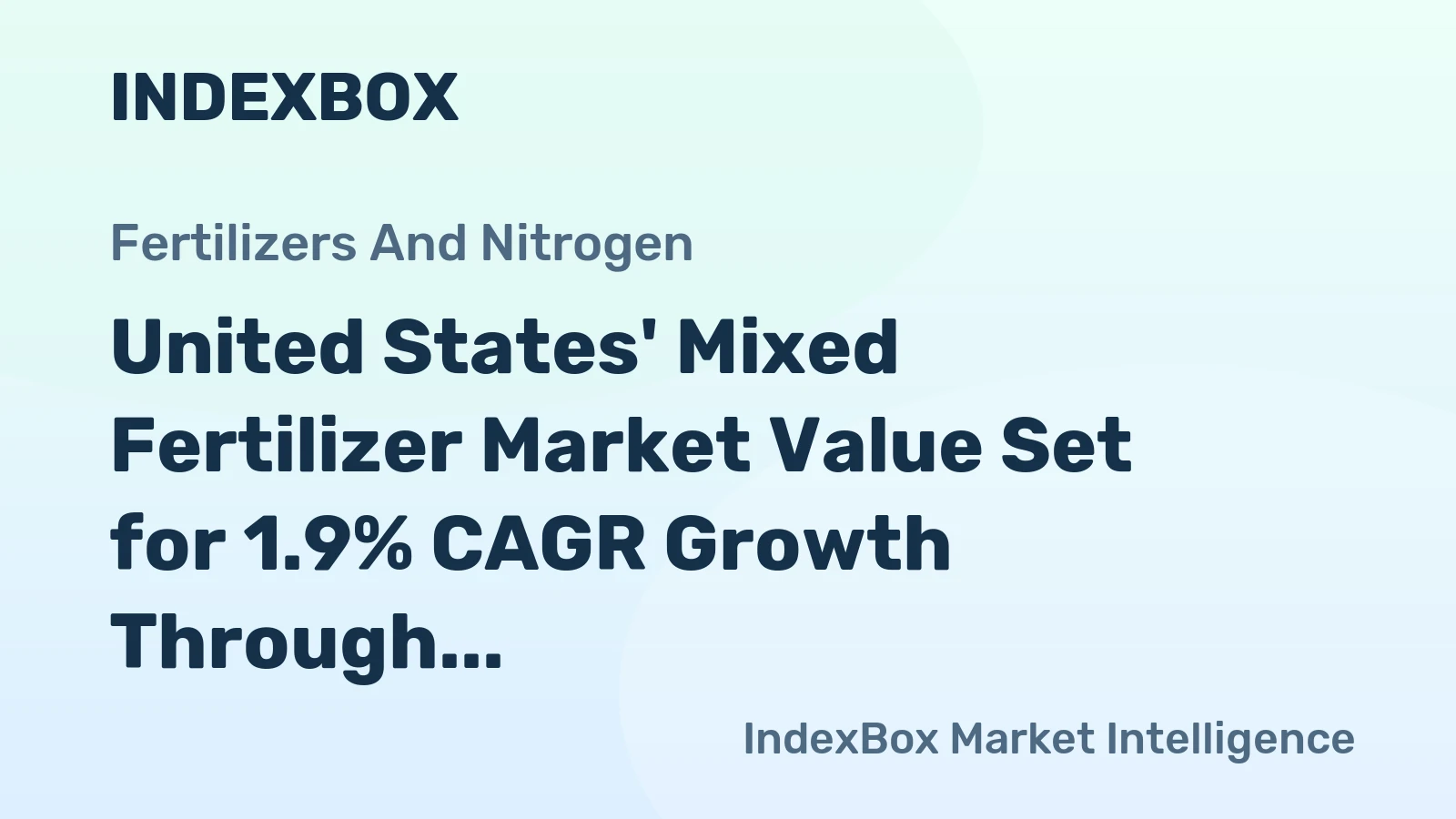United States' Mixed Fertilizer Market Value Set for 1.9% CAGR Growth Through 2035
