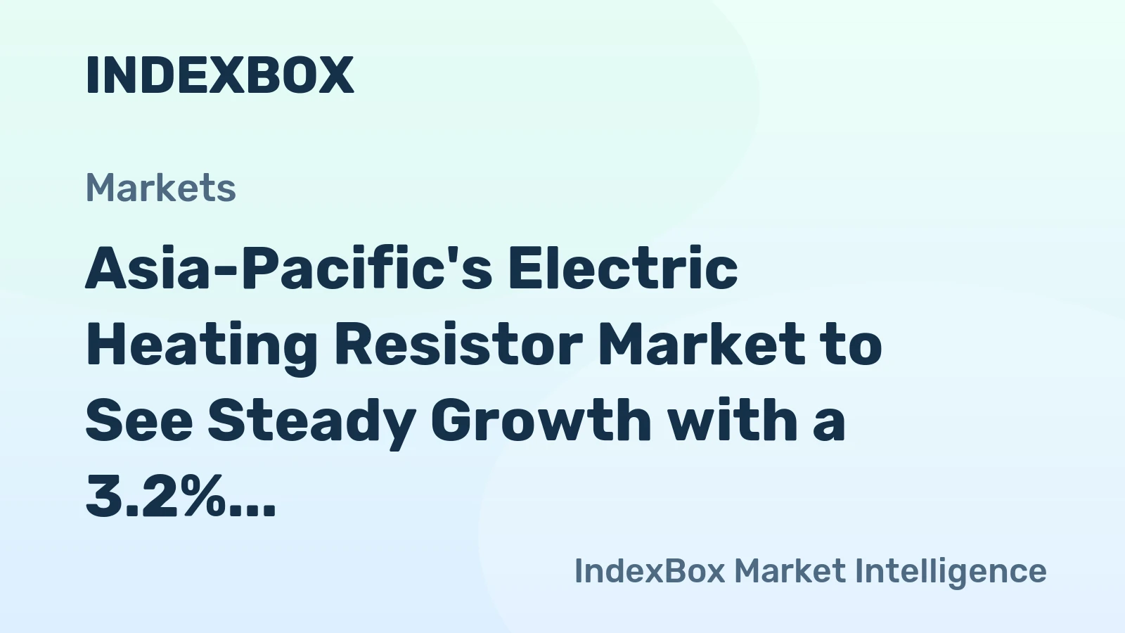 Asia-Pacific's Electric Heating Resistor Market to See Steady Growth with a 3.2% CAGR in Value