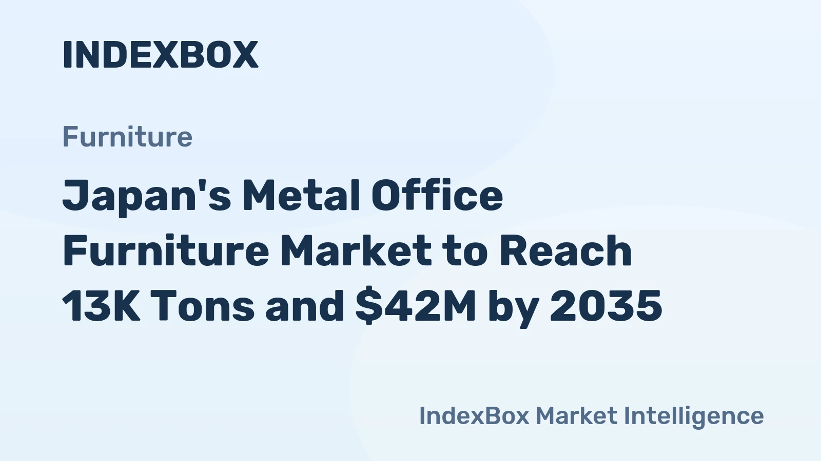 Japan's Metal Office Furniture Market to Reach 13K Tons and $42M by 2035