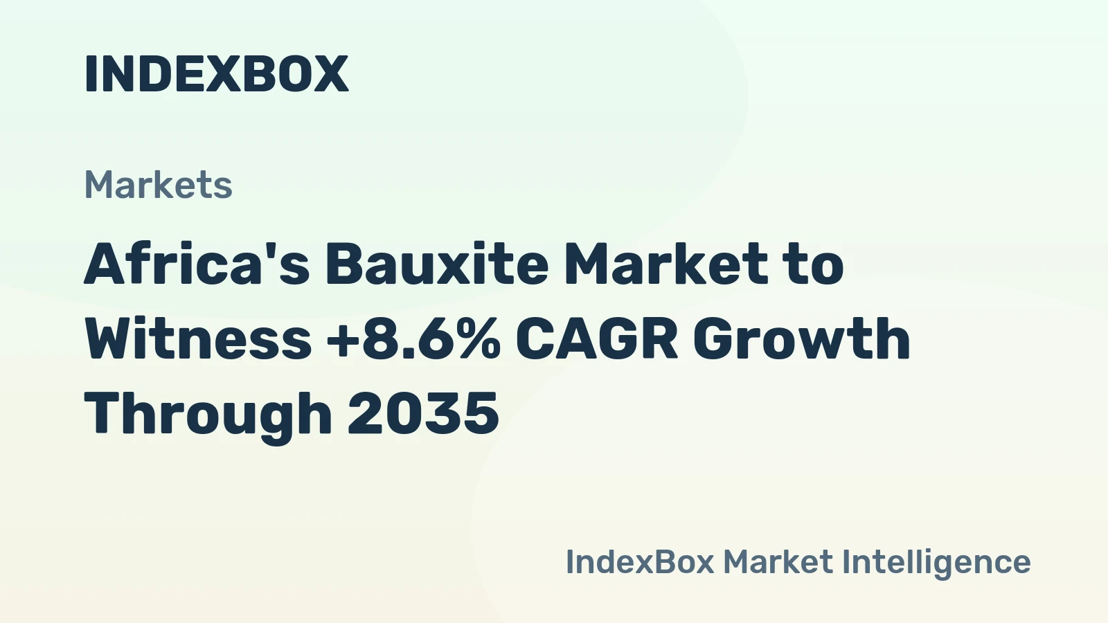 Africa's Bauxite Market to Witness +8.6% CAGR Growth Through 2035