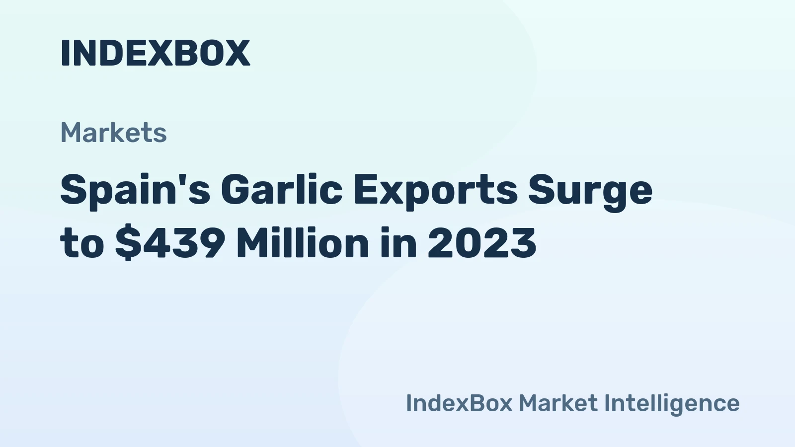 Spain's Garlic Exports Surge to $439 Million in 2023