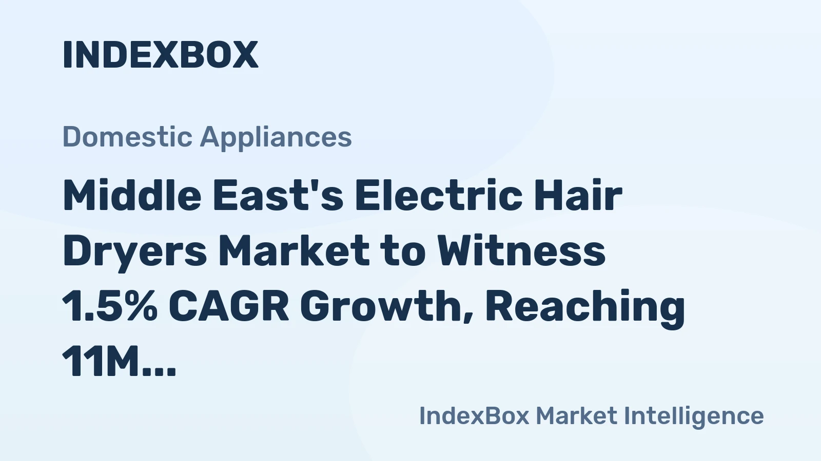 Middle East's Electric Hair Dryers Market to Witness 1.5% CAGR Growth, Reaching 11M Units by 2035