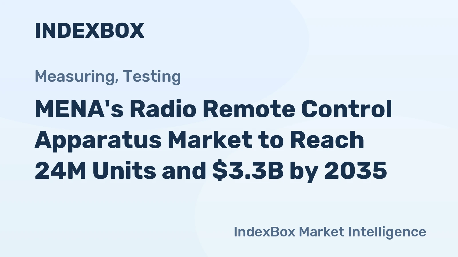 MENA's Radio Remote Control Apparatus Market to Reach 24M Units and $3.3B by 2035