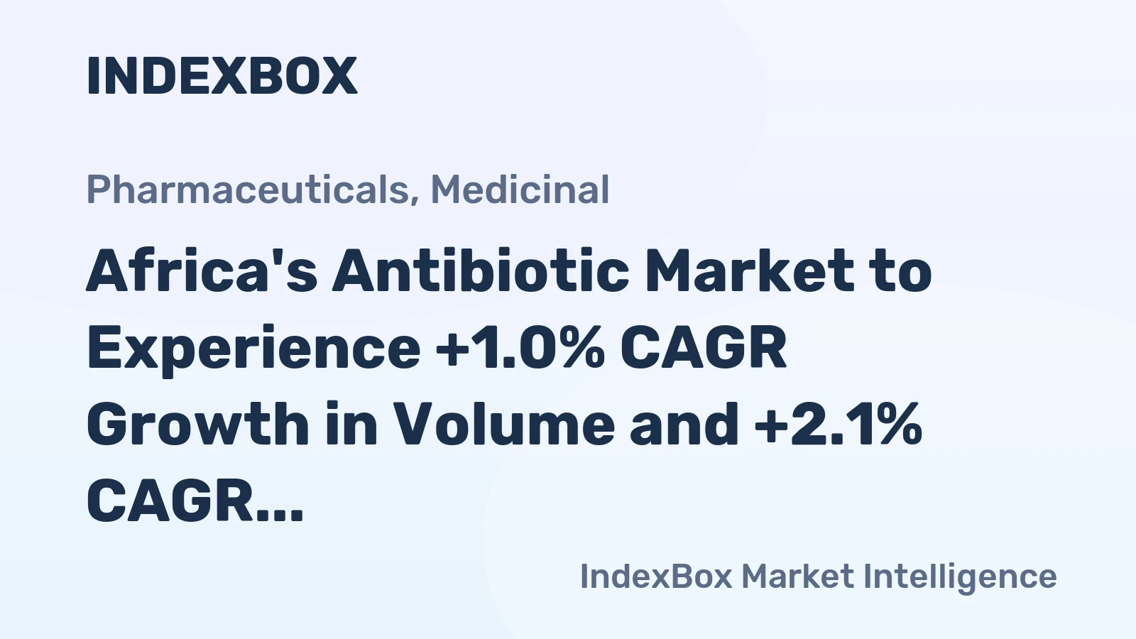 Africa's Antibiotic Market to Experience +1.0% CAGR Growth in Volume and +2.1% CAGR Growth in Value from 2024 to 2035