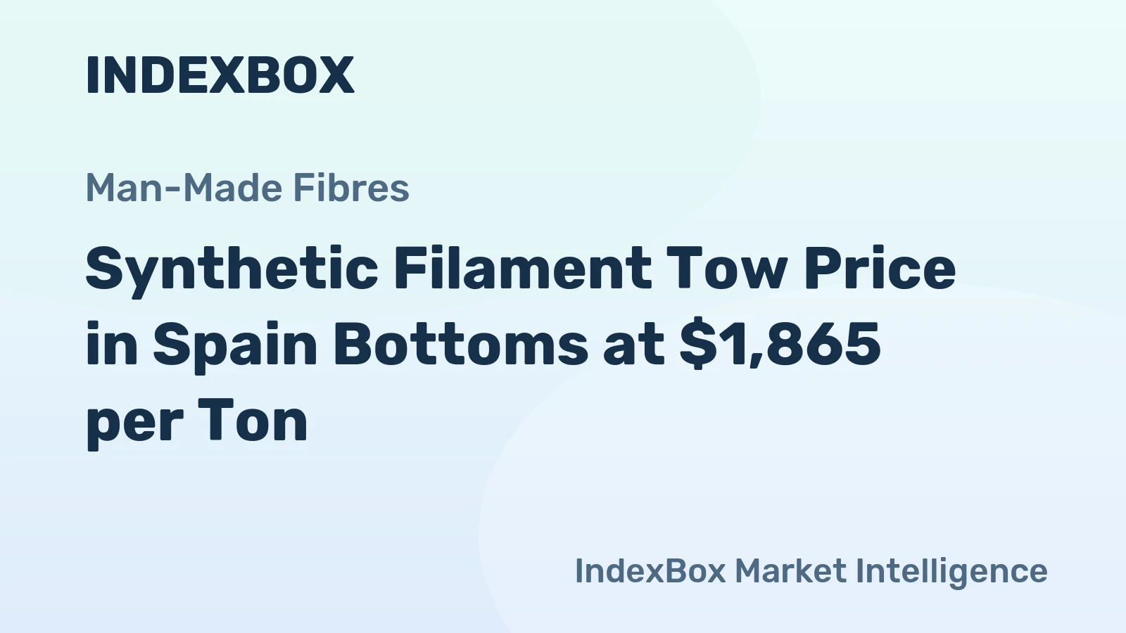 Synthetic Filament Tow Price in Spain Bottoms at $1,865 per Ton