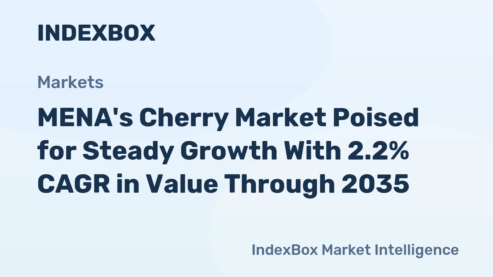 MENA's Cherry Market Poised for Steady Growth With 2.2% CAGR in Value Through 2035