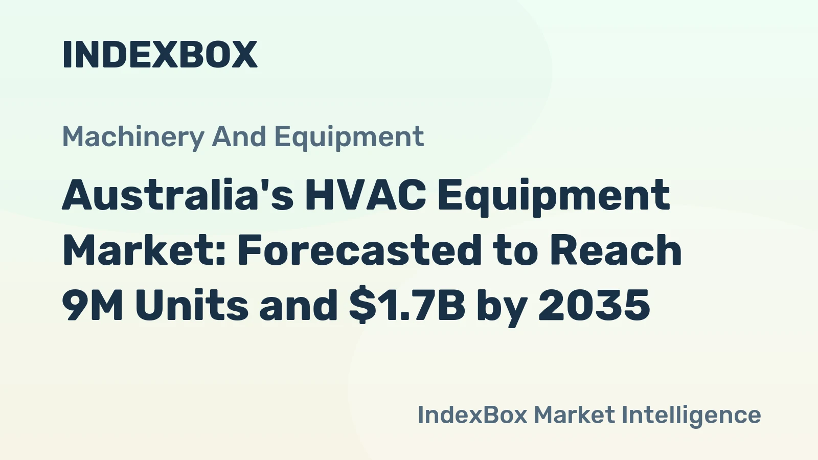 Australia's HVAC Equipment Market: Forecasted to Reach 9M Units and $1.7B by 2035