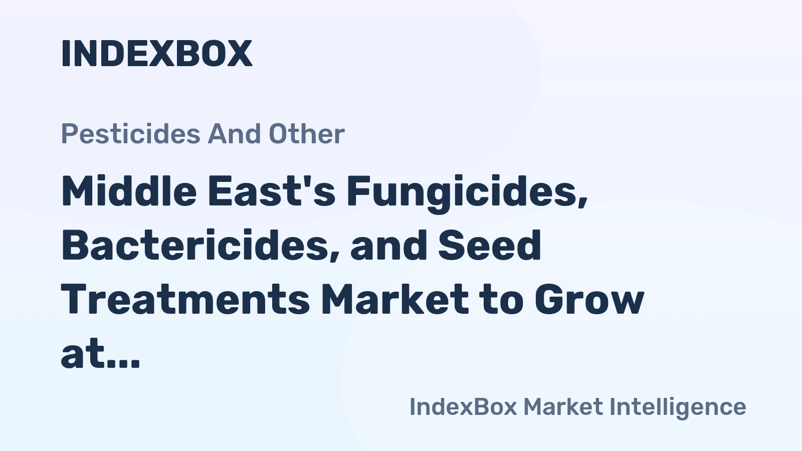 Middle East's Fungicides, Bactericides, and Seed Treatments Market to Grow at 4.7% CAGR, Reaching 180K Tons by 2035