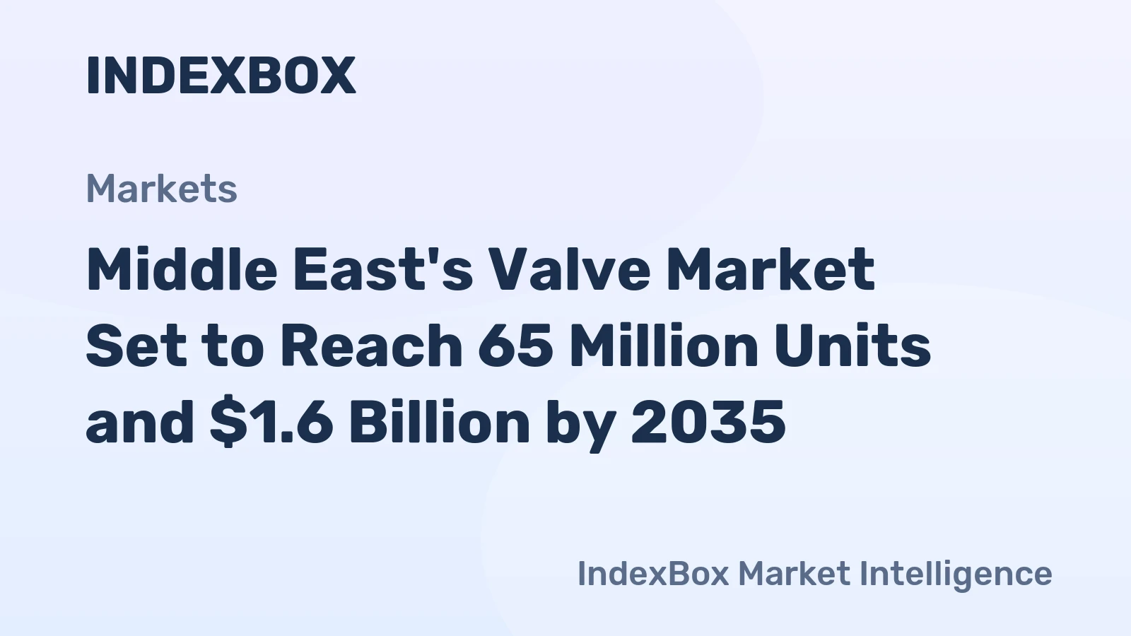 Middle East's Valve Market Set to Reach 65 Million Units and $1.6 Billion by 2035