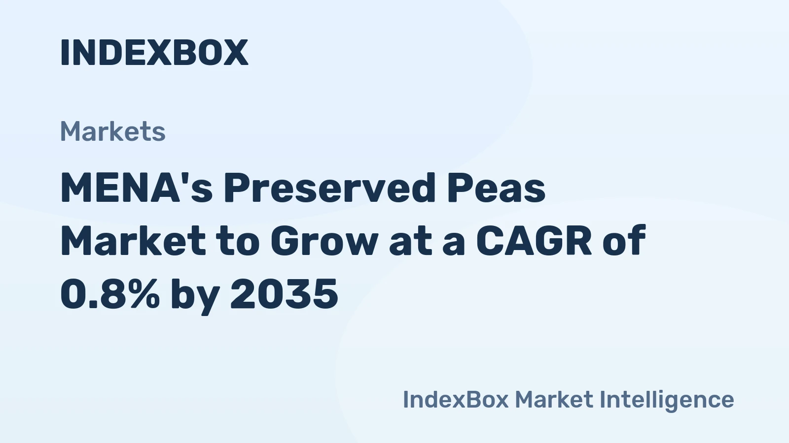 MENA's Preserved Peas Market to Grow at a CAGR of 0.8% by 2035