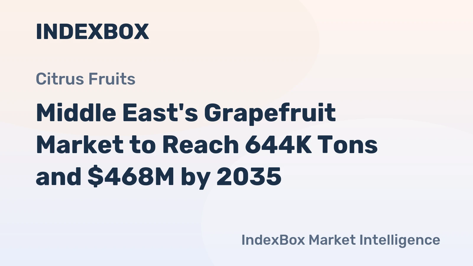Middle East's Grapefruit Market to Reach 644K Tons and $468M by 2035