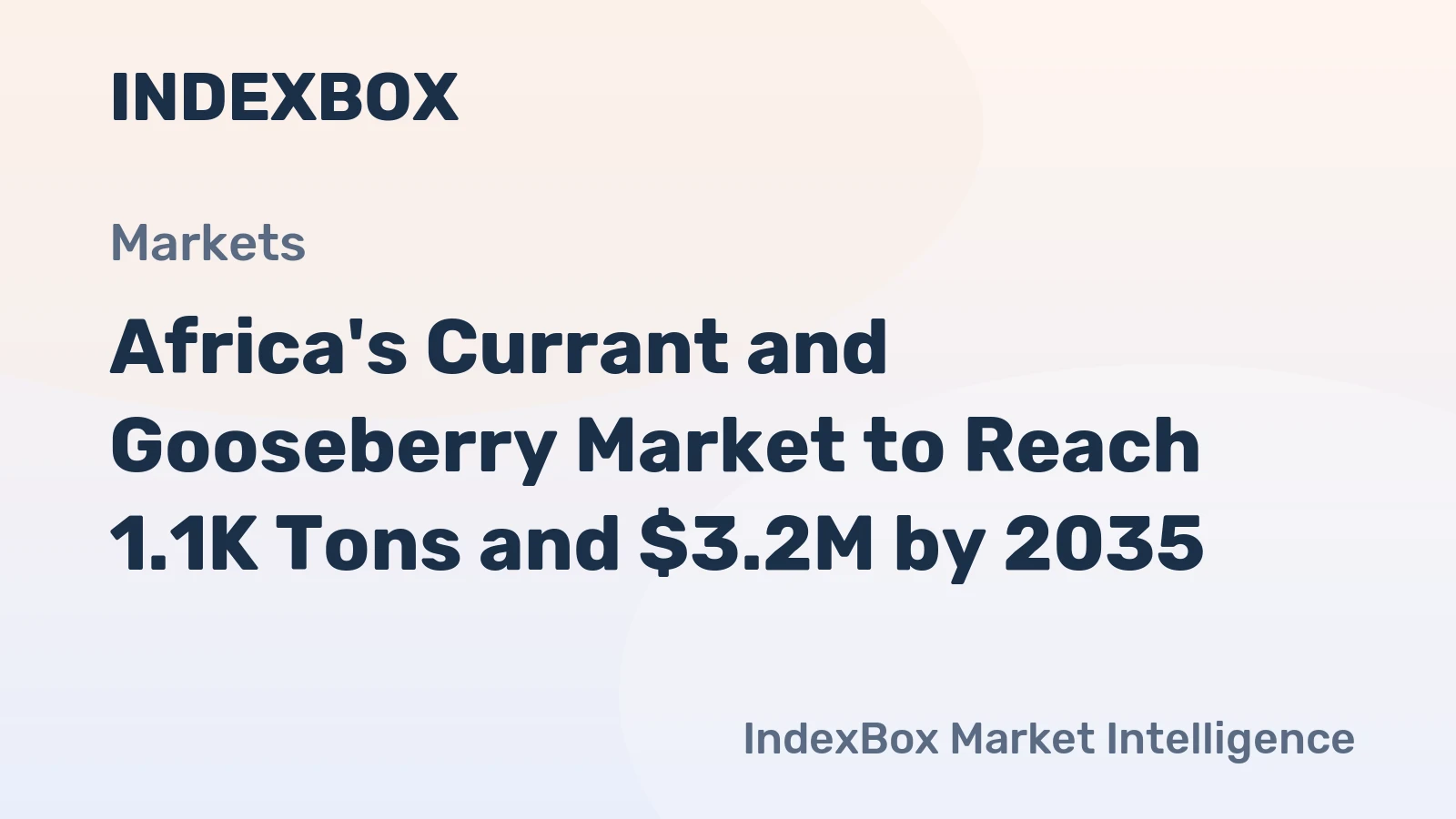 Africa's Currant and Gooseberry Market to Reach 1.1K Tons and $3.2M by 2035
