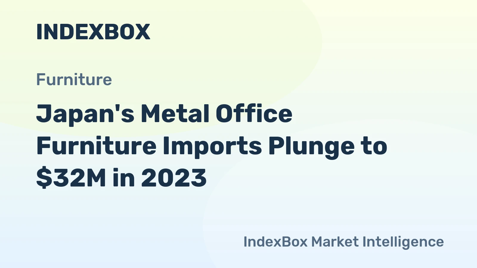 Japan's Metal Office Furniture Imports Plunge to $32M in 2023