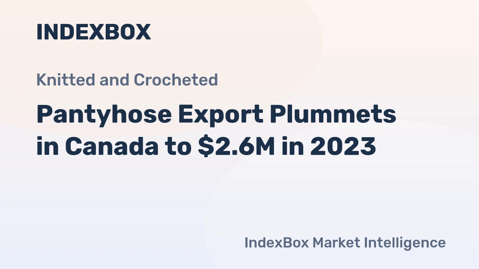 Pantyhose Export Plummets in Canada to $2.6M in 2023