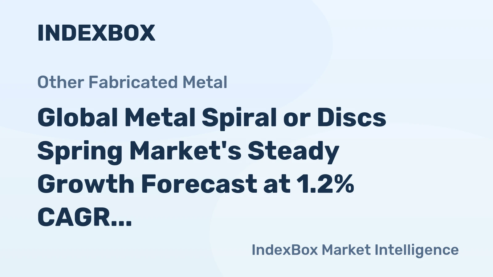 Global Metal Spiral or Discs Spring Market's Steady Growth Forecast at 1.2% CAGR Through 2035
