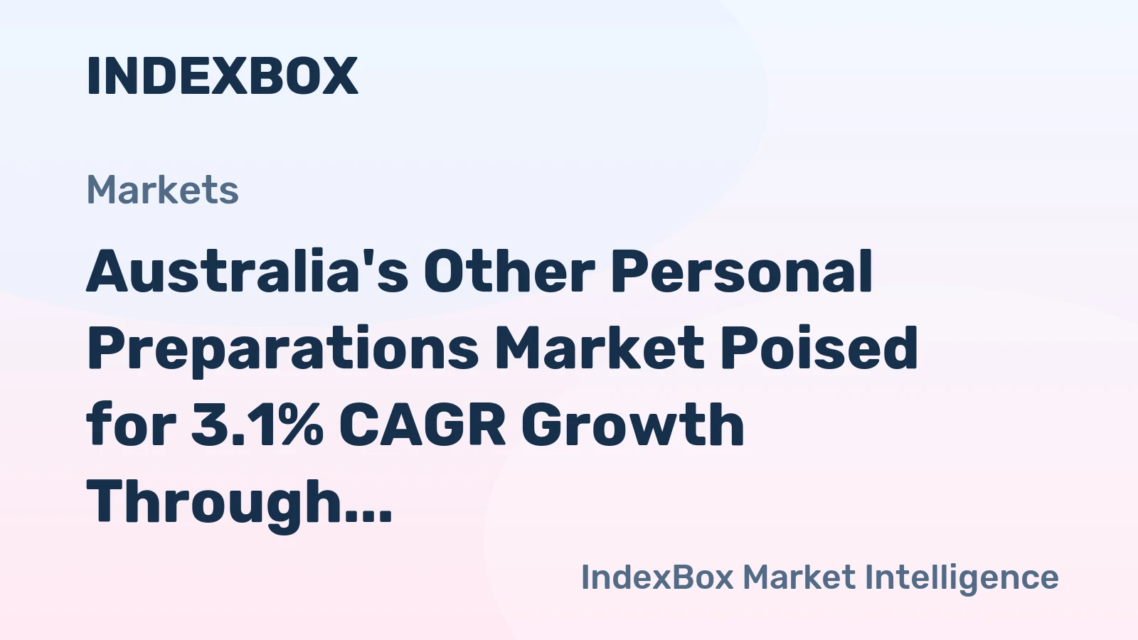 Australia's Other Personal Preparations Market Poised for 3.1% CAGR Growth Through 2035