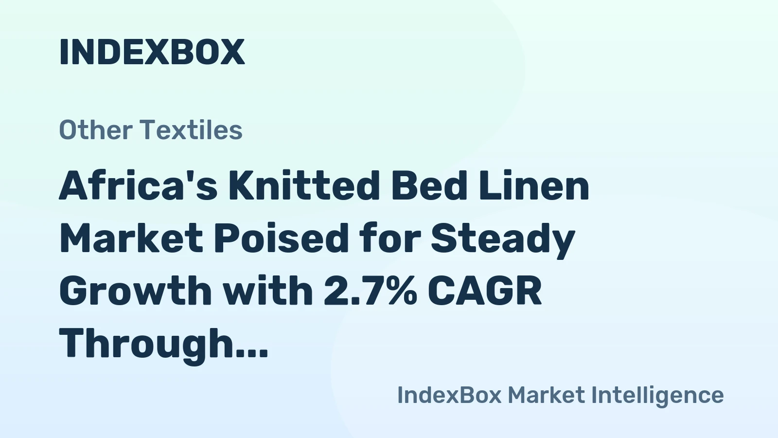 Africa's Knitted Bed Linen Market Poised for Steady Growth with 2.7% CAGR Through 2035