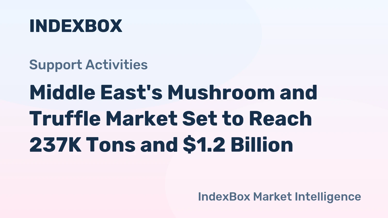 Middle East's Mushroom and Truffle Market Set to Reach 237K Tons and $1.2 Billion