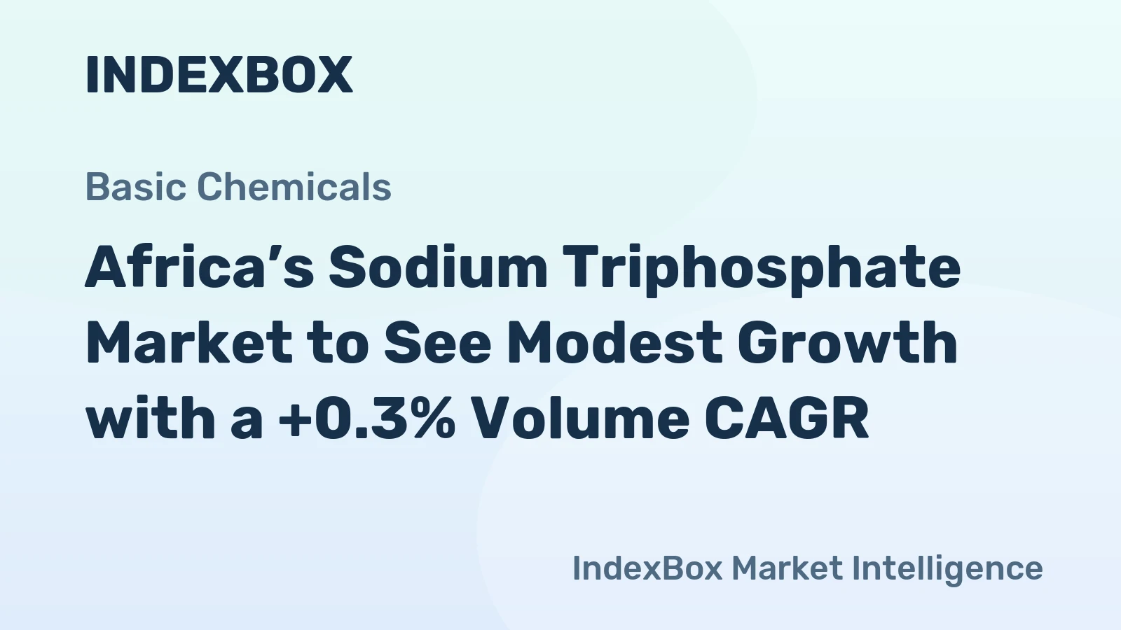 Africa’s Sodium Triphosphate Market to See Modest Growth with a +0.3% Volume CAGR