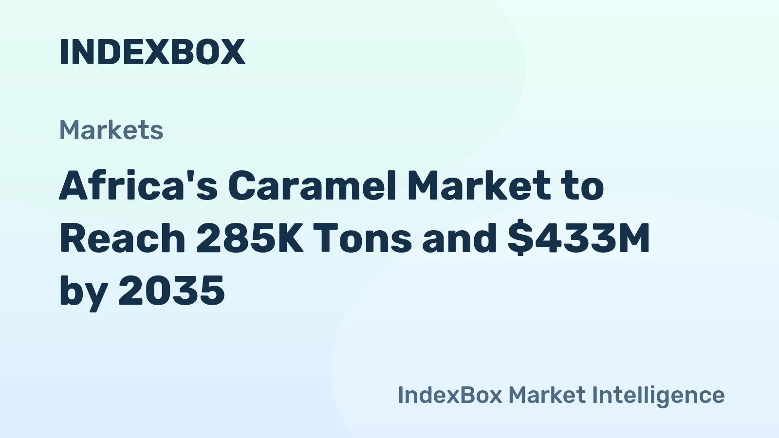 Africa's Caramel Market to Reach 285K Tons and $433M by 2035