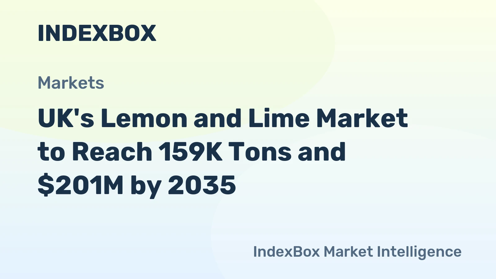 UK's Lemon and Lime Market to Reach 159K Tons and $201M by 2035