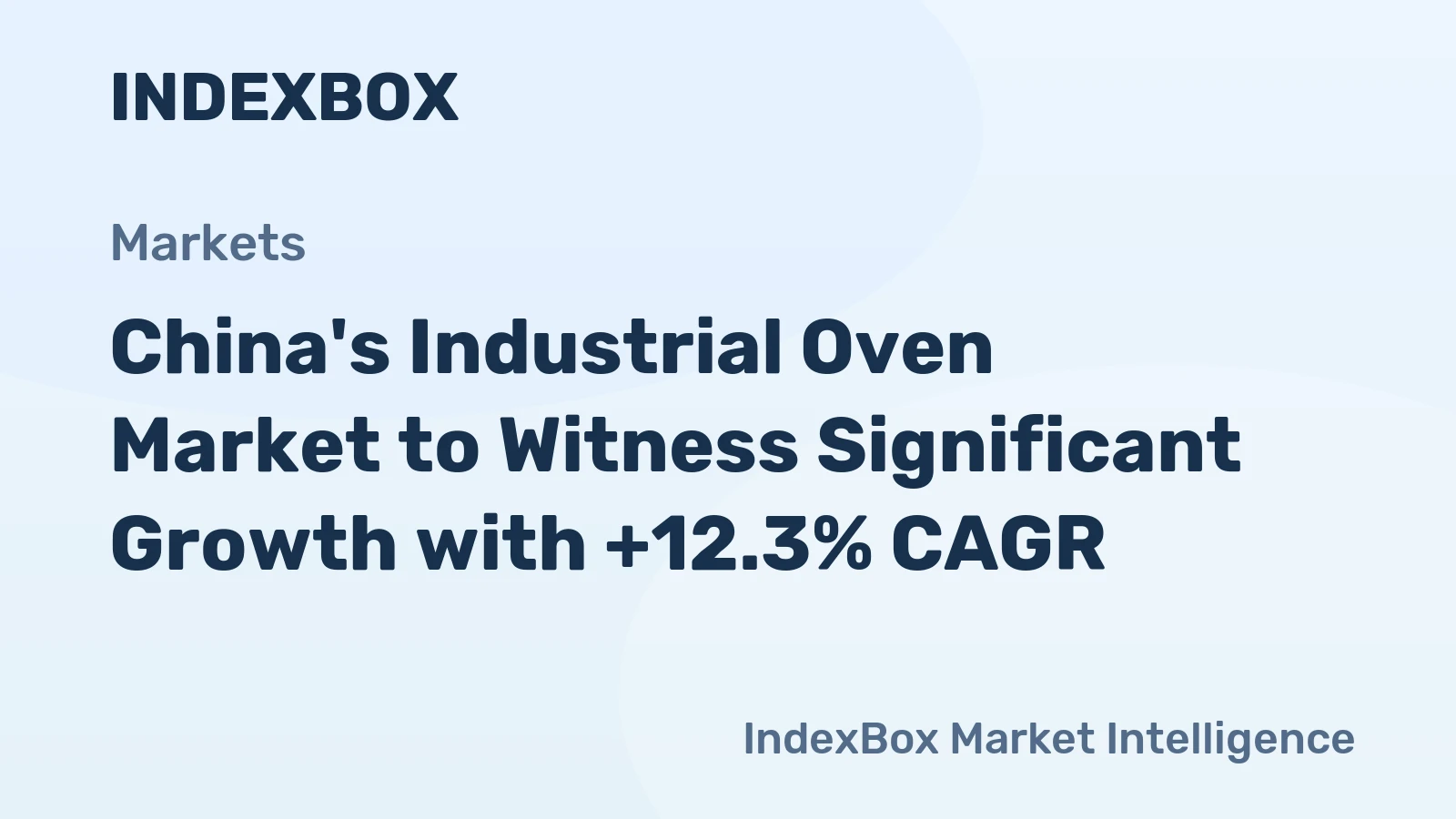 China's Industrial Oven Market to Witness Significant Growth with +12.3% CAGR