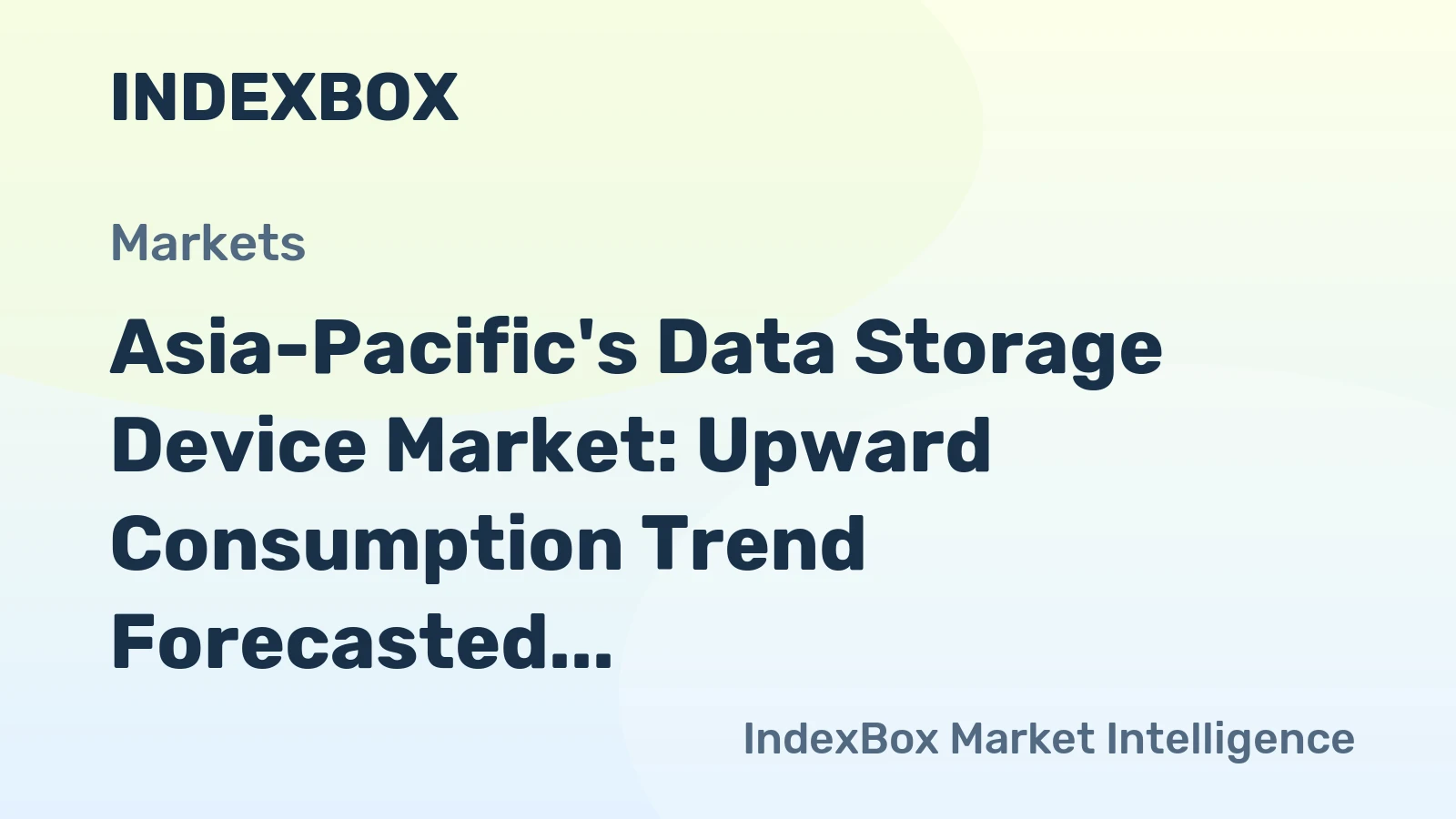 Asia-Pacific's Data Storage Device Market: Upward Consumption Trend Forecasted with Market Volume of 338M Units and Value of $27.5B by 2035