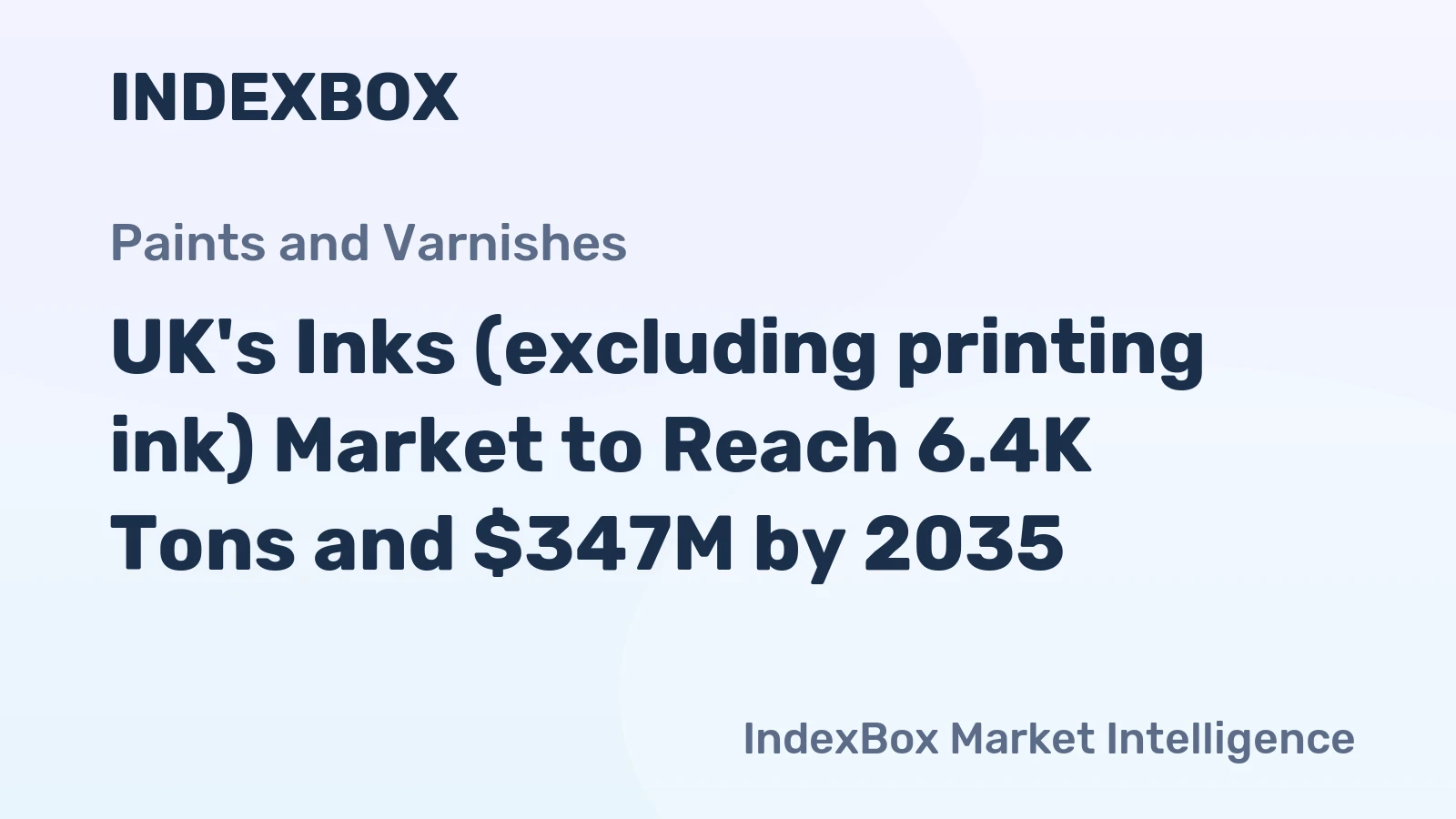 UK's Inks (excluding printing ink) Market to Reach 6.4K Tons and $347M by 2035