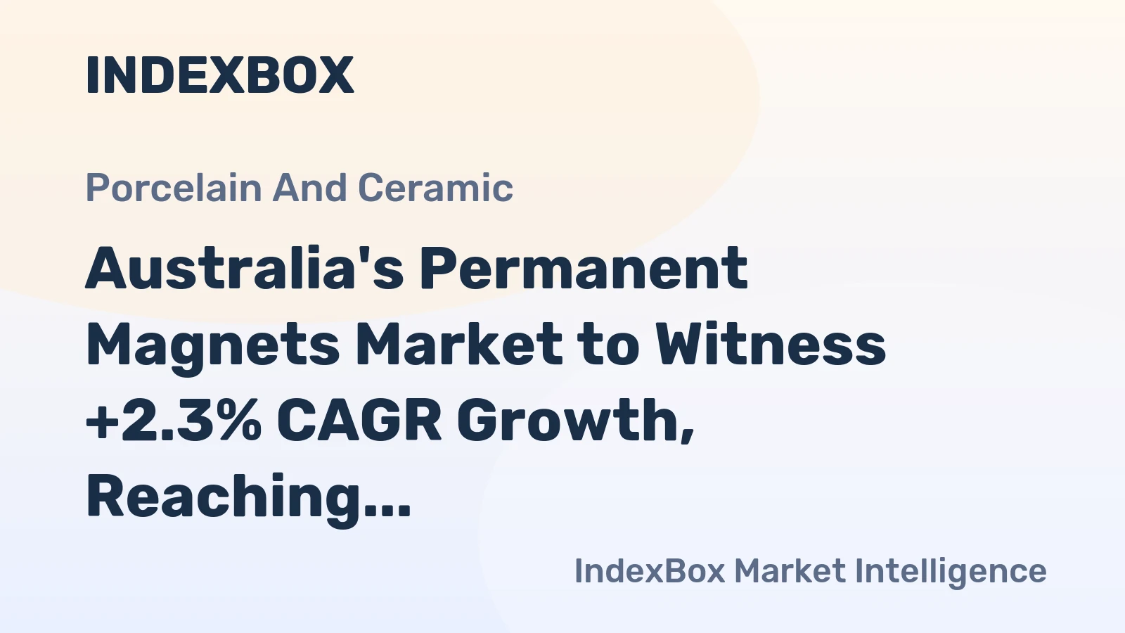 Australia's Permanent Magnets Market to Witness +2.3% CAGR Growth, Reaching $81M by 2035