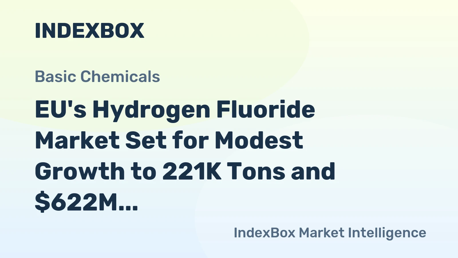 EU's Hydrogen Fluoride Market Set for Modest Growth to 221K Tons and $622M by 2035