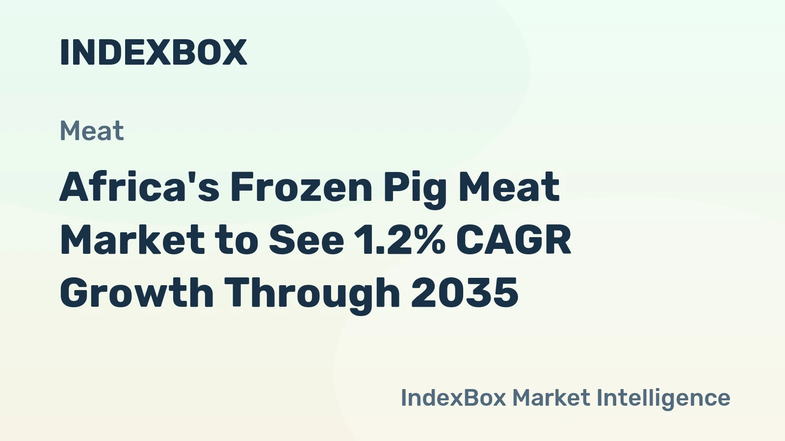 Africa's Frozen Pig Meat Market to See 1.2% CAGR Growth Through 2035