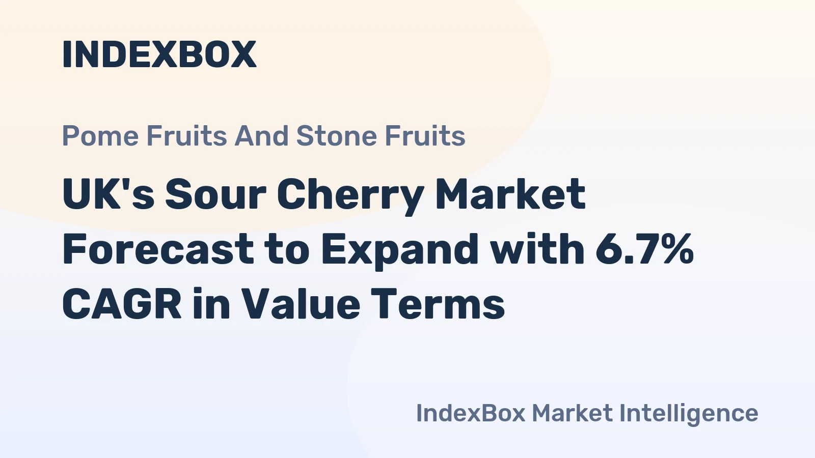 UK's Sour Cherry Market Forecast to Expand with 6.7% CAGR in Value Terms