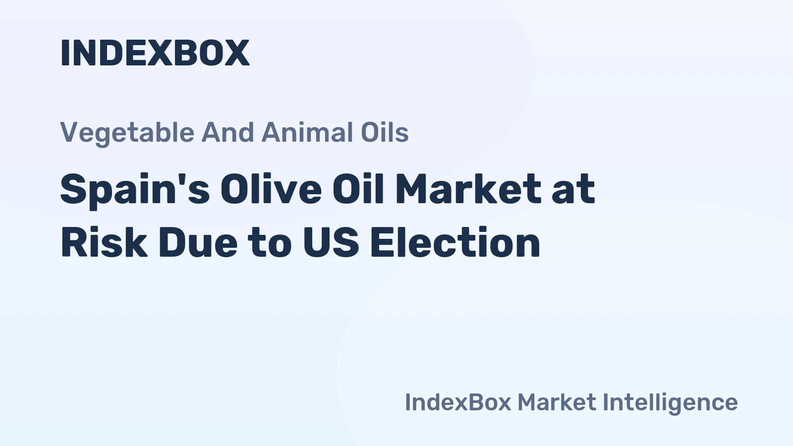 Spain's Olive Oil Market at Risk Due to US Election
