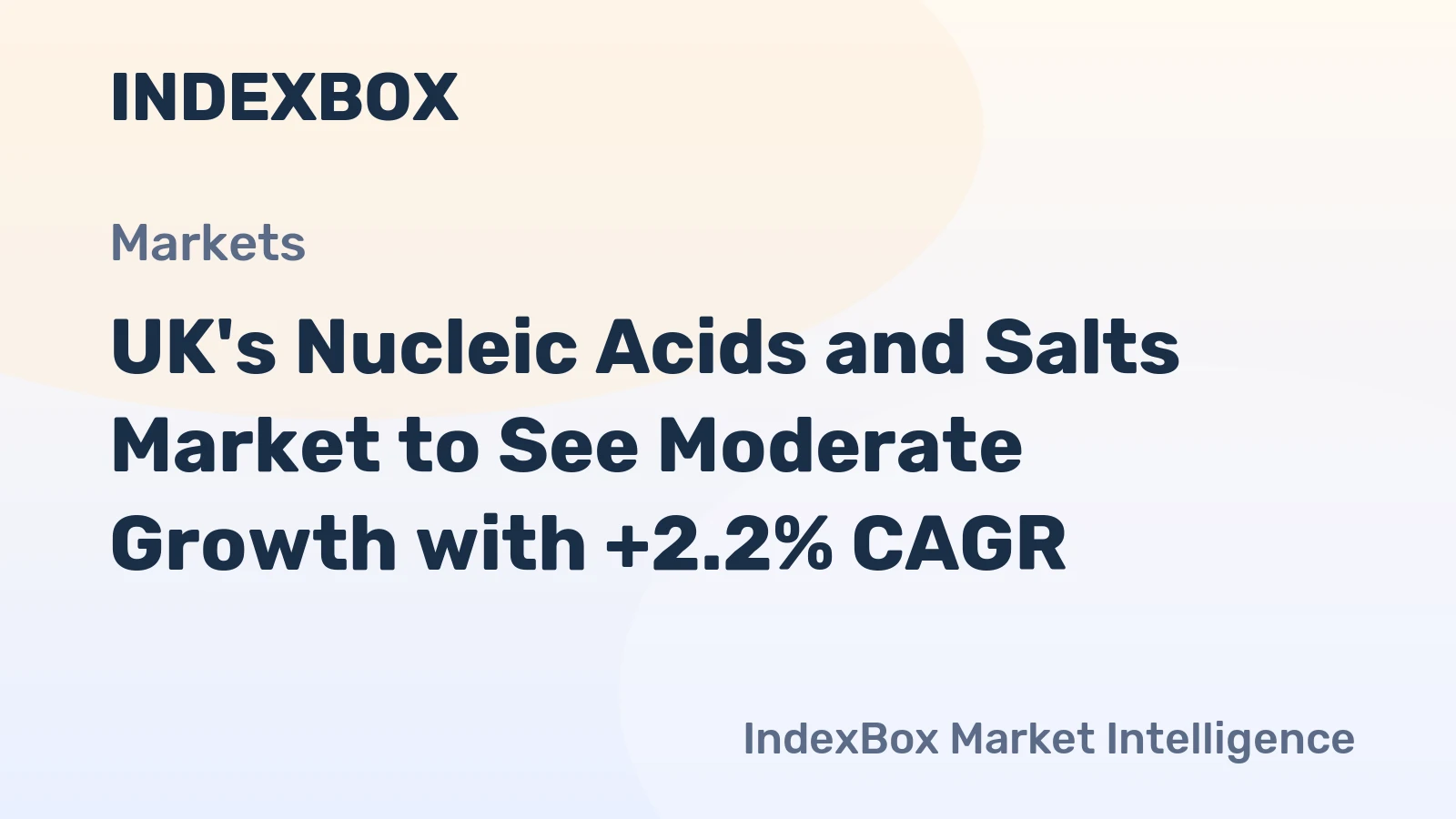 UK's Nucleic Acids and Salts Market to See Moderate Growth with +2.2% CAGR