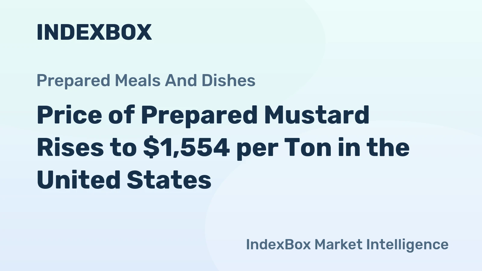 Price of Prepared Mustard Rises to $1,554 per Ton in the United States