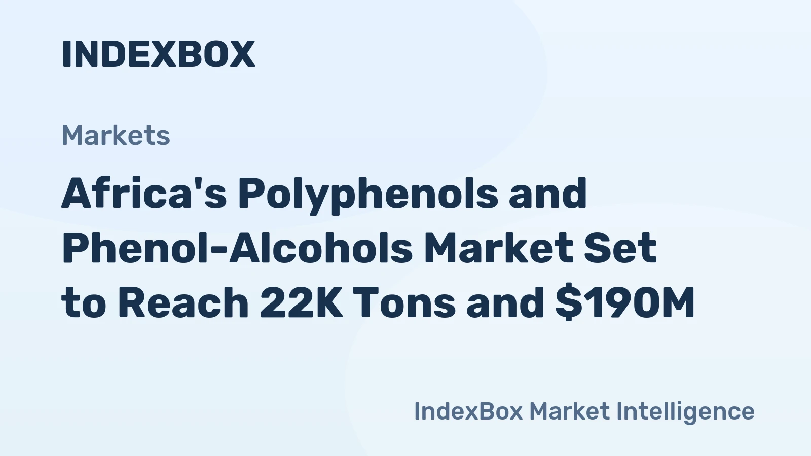 Africa's Polyphenols and Phenol-Alcohols Market Set to Reach 22K Tons and $190M