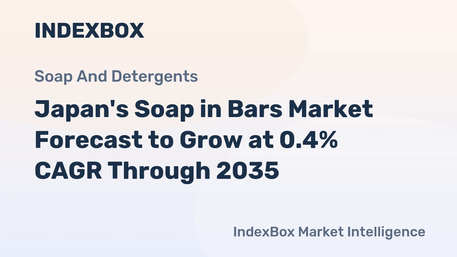 Japan's Soap in Bars Market Forecast to Grow at 0.4% CAGR Through 2035