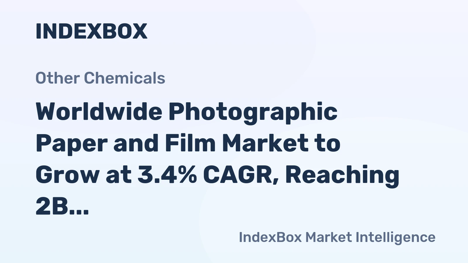 Worldwide Photographic Paper and Film Market to Grow at 3.4% CAGR, Reaching 2B Square Meters by 2035