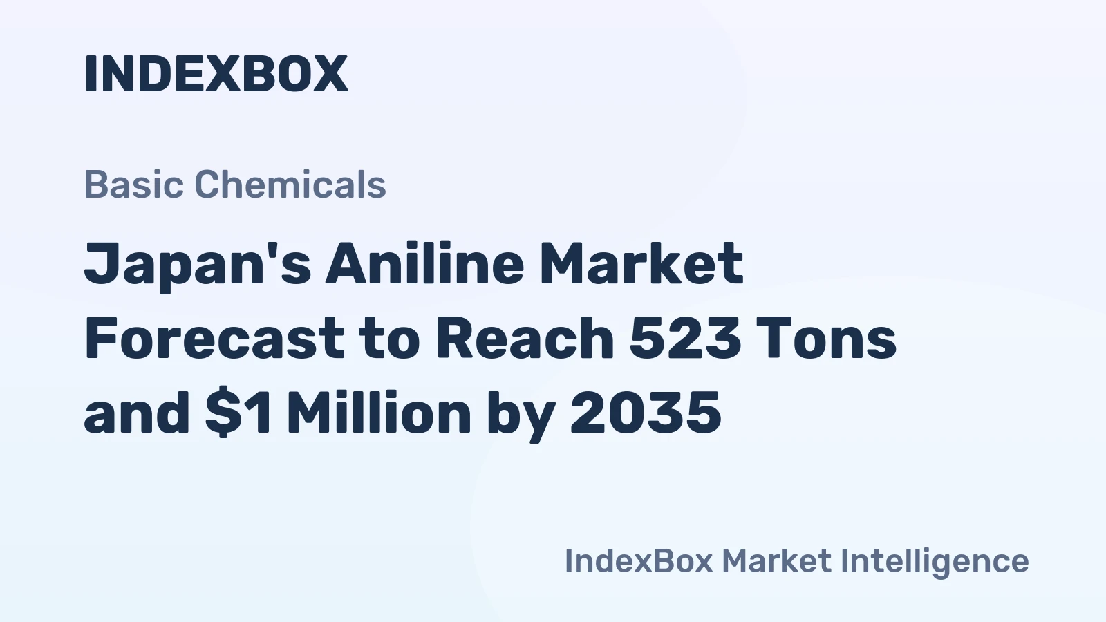 Japan's Aniline Market Forecast to Reach 523 Tons and $1 Million by 2035