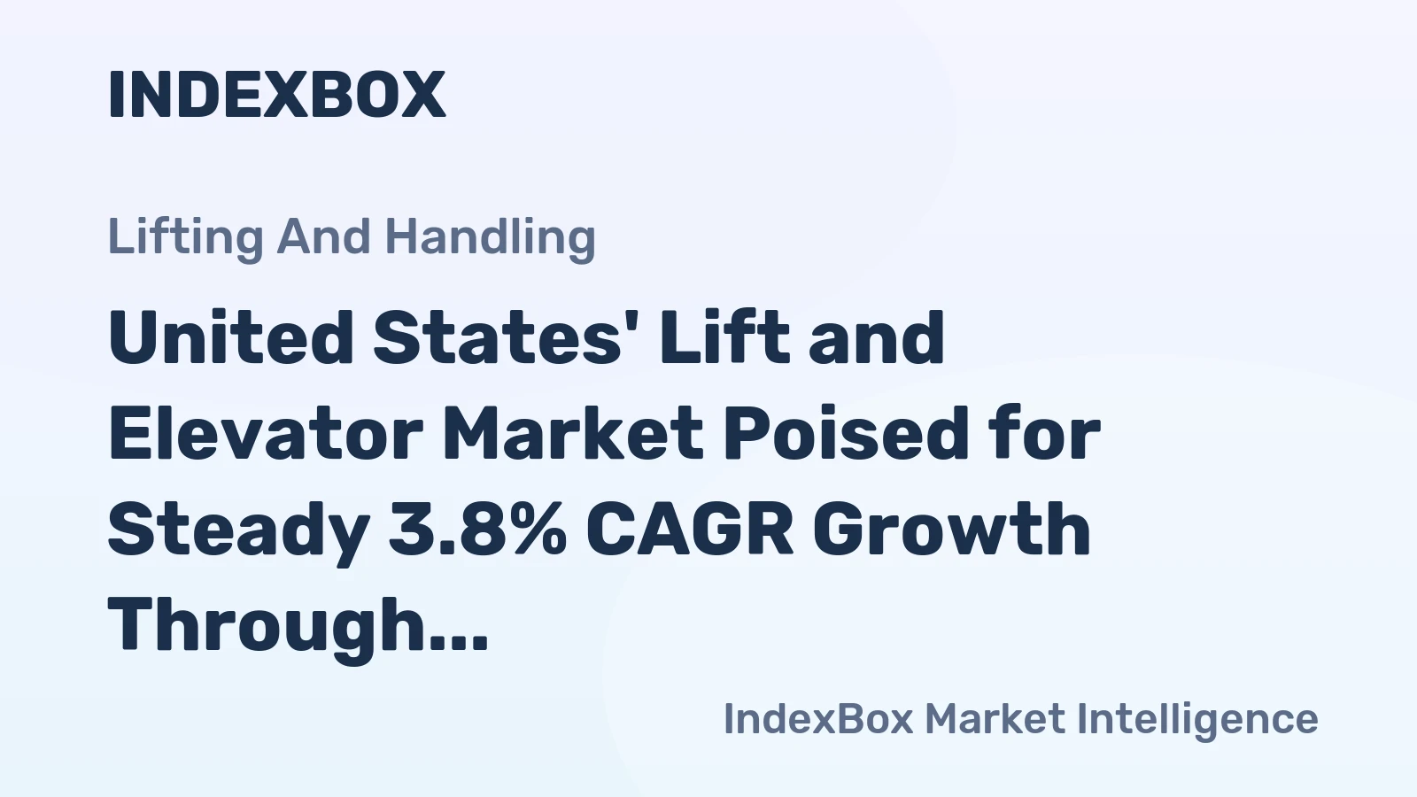 United States' Lift and Elevator Market Poised for Steady 3.8% CAGR Growth Through 2035
