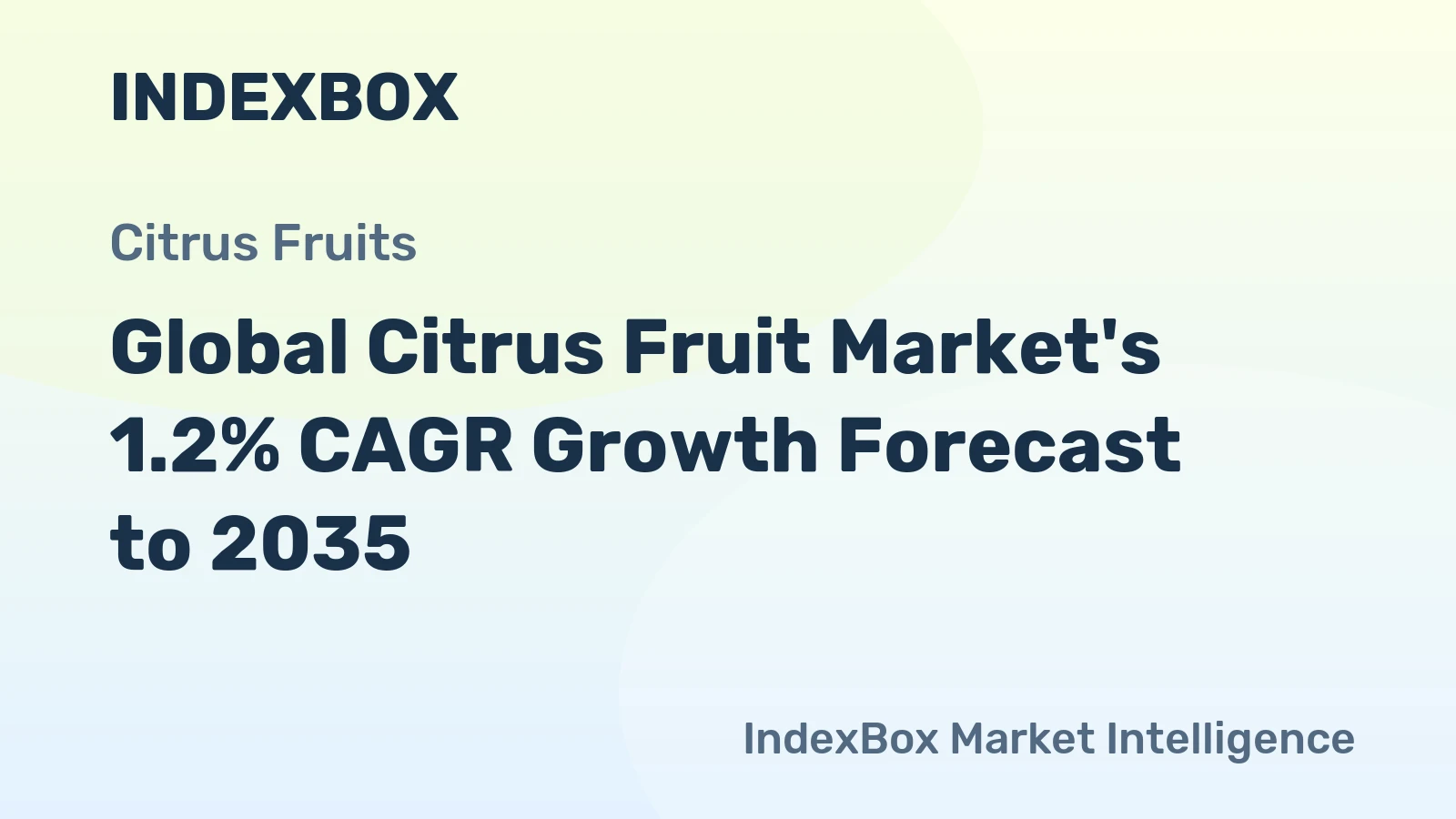Global Citrus Fruit Market's 1.2% CAGR Growth Forecast to 2035